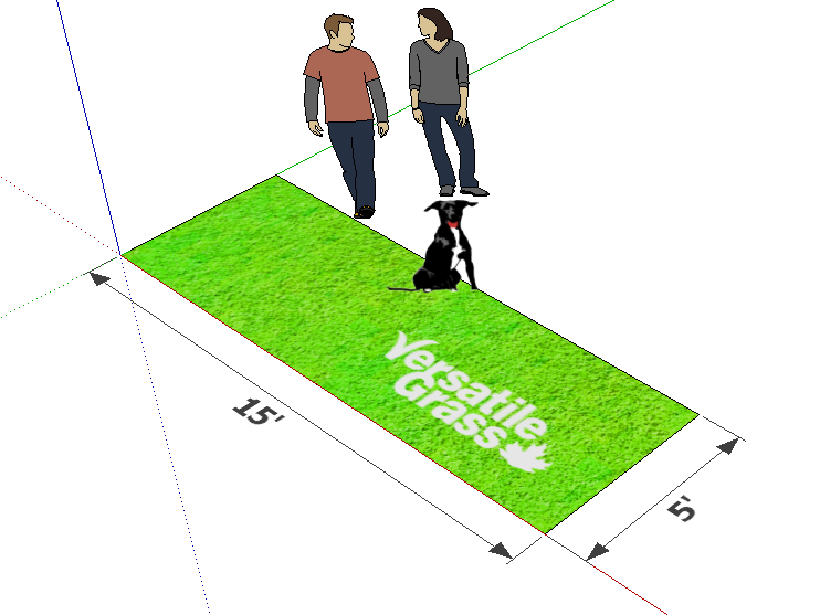 15ft x 5ft Multi Usage Synthetic Artificial Grass – Versatile Grass Store