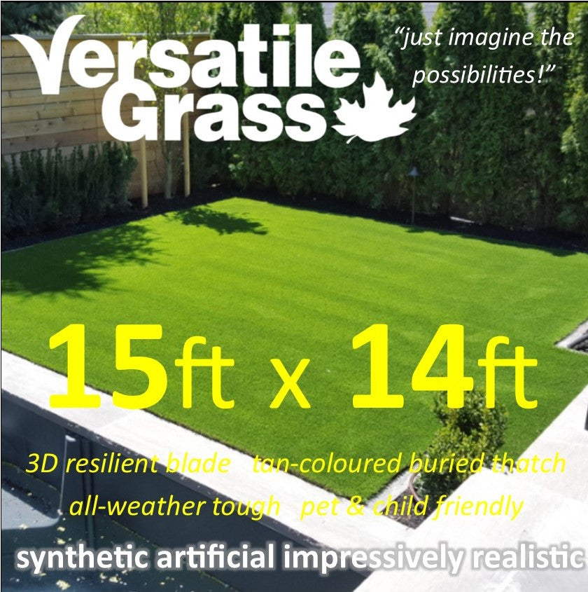 15ft x 14ft Multi Usage Synthetic Artificial Grass – Versatile Grass Store